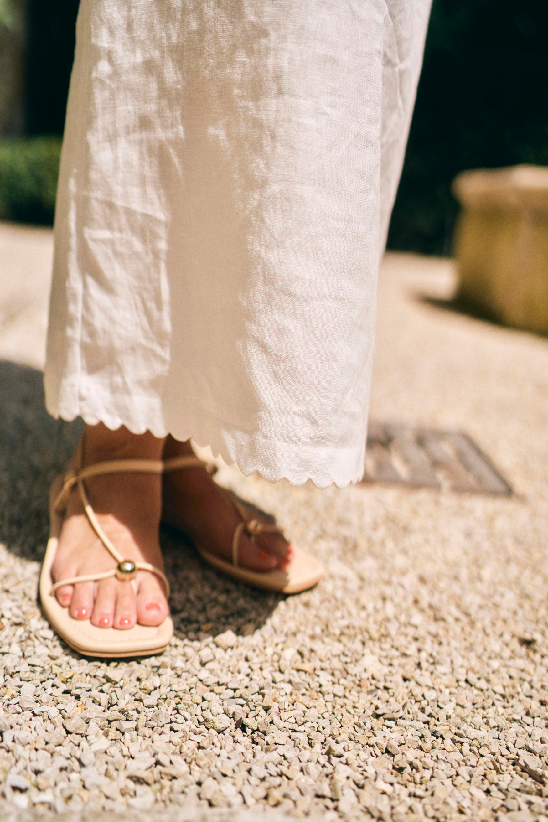 MASON'S DAUGHTER | Ella Scallop Maxi Skirt, White Linen – Only on The ...