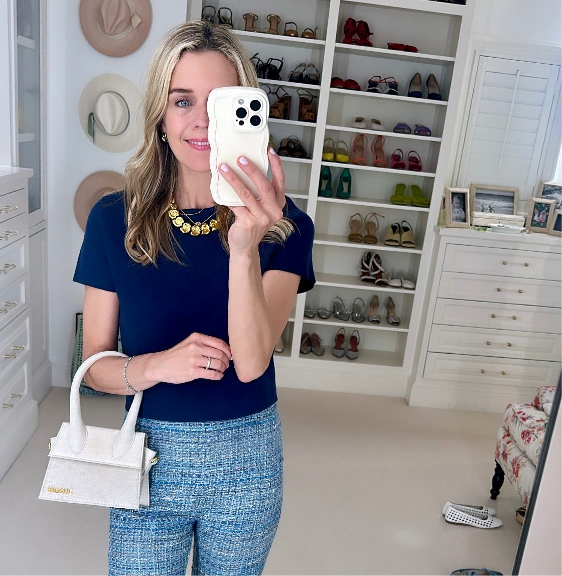 MASON'S DAUGHTER Stella Knit Top, Navy – Only on The Avenue