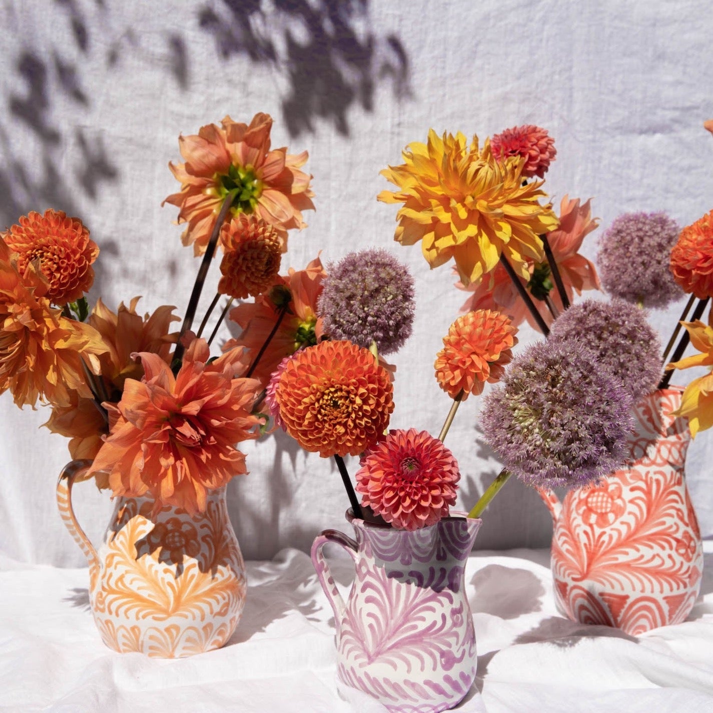 POMELO CASA Large pitcher with hand painted designs – Only on The Avenue