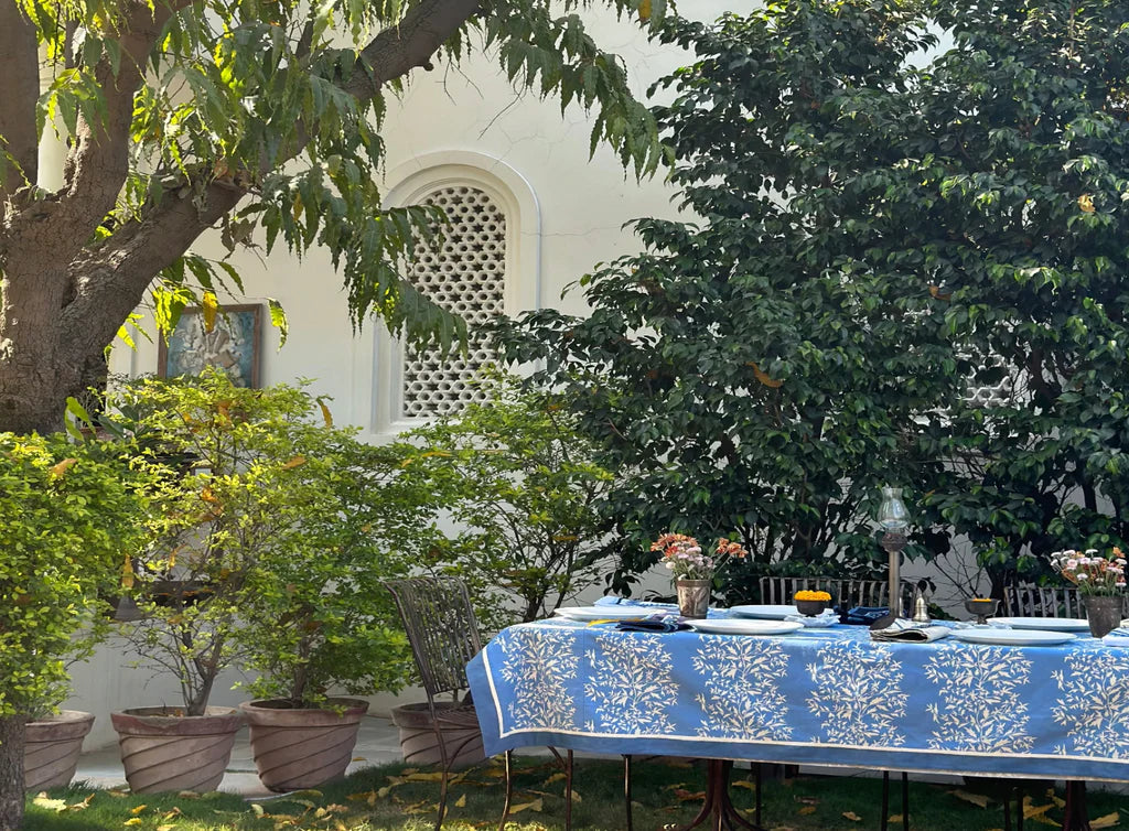 MAISON VENU Primrose Lapis Tablecloth – Only on The Avenue