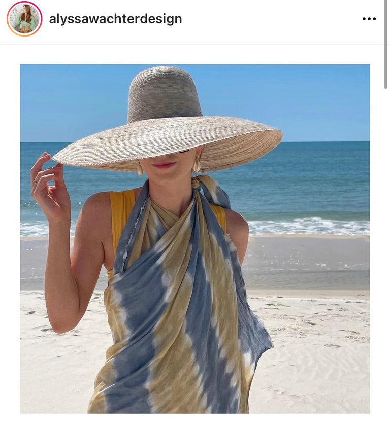 SARAH BRAY BERMUDA, Daisy Sun Hat - Long Ivory Grosgrain Ribbon – Only ...